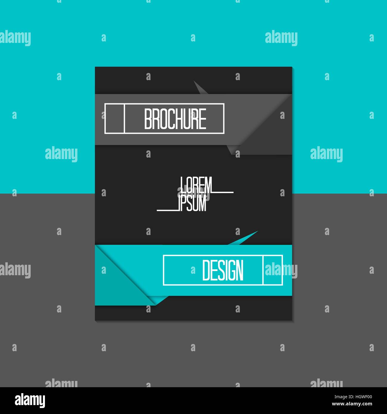 Modern brochure abstract design. Banner. Vector illustration Stock ...