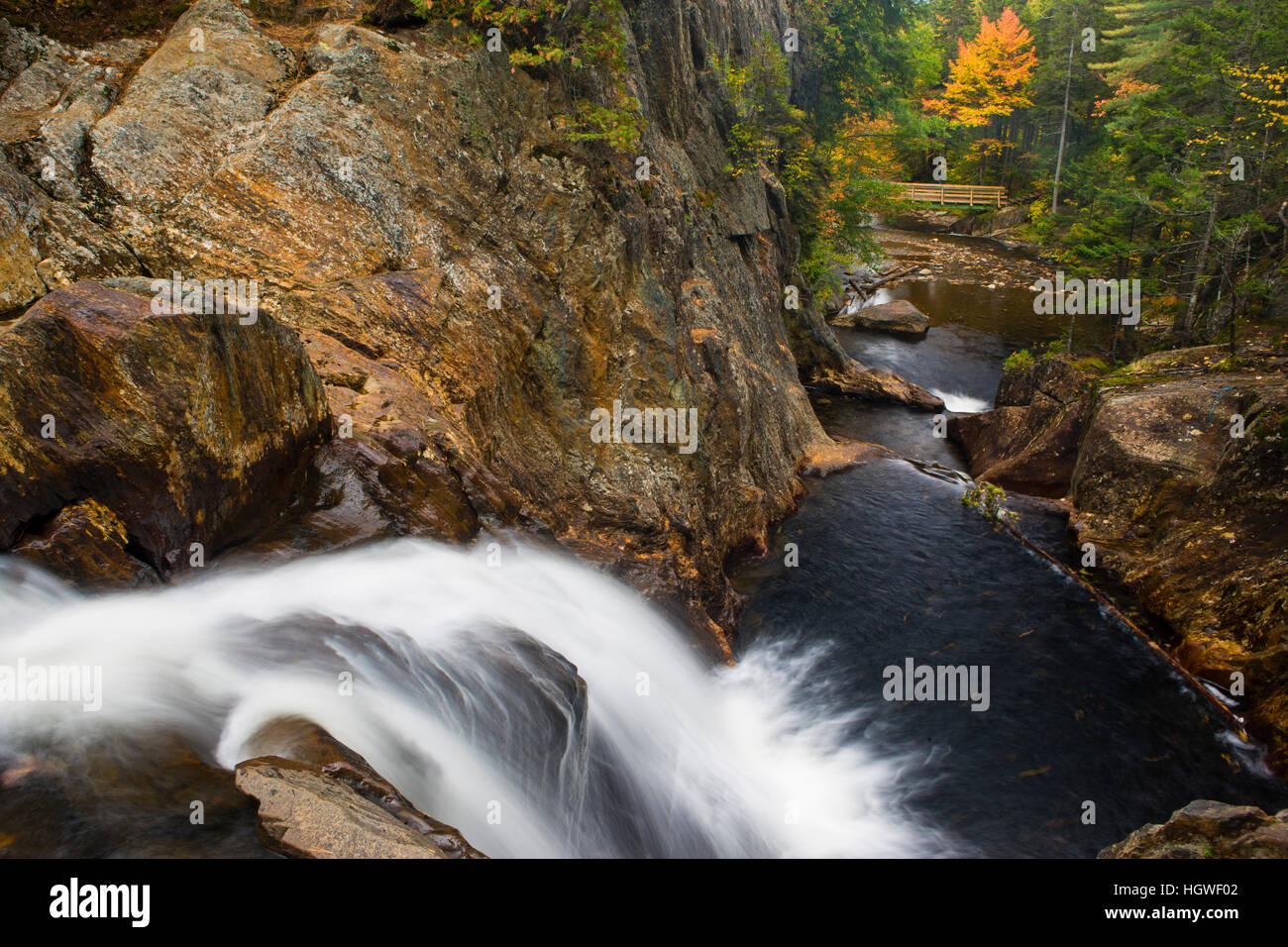 Smalls Falls near Rangeley, Maine Stock Photo - Alamy