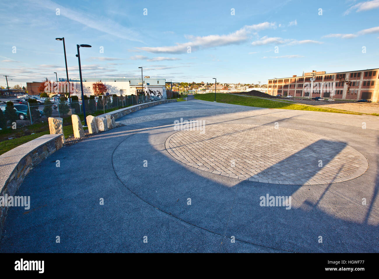 Former rail line converted to multi use trail hi-res stock photography ...