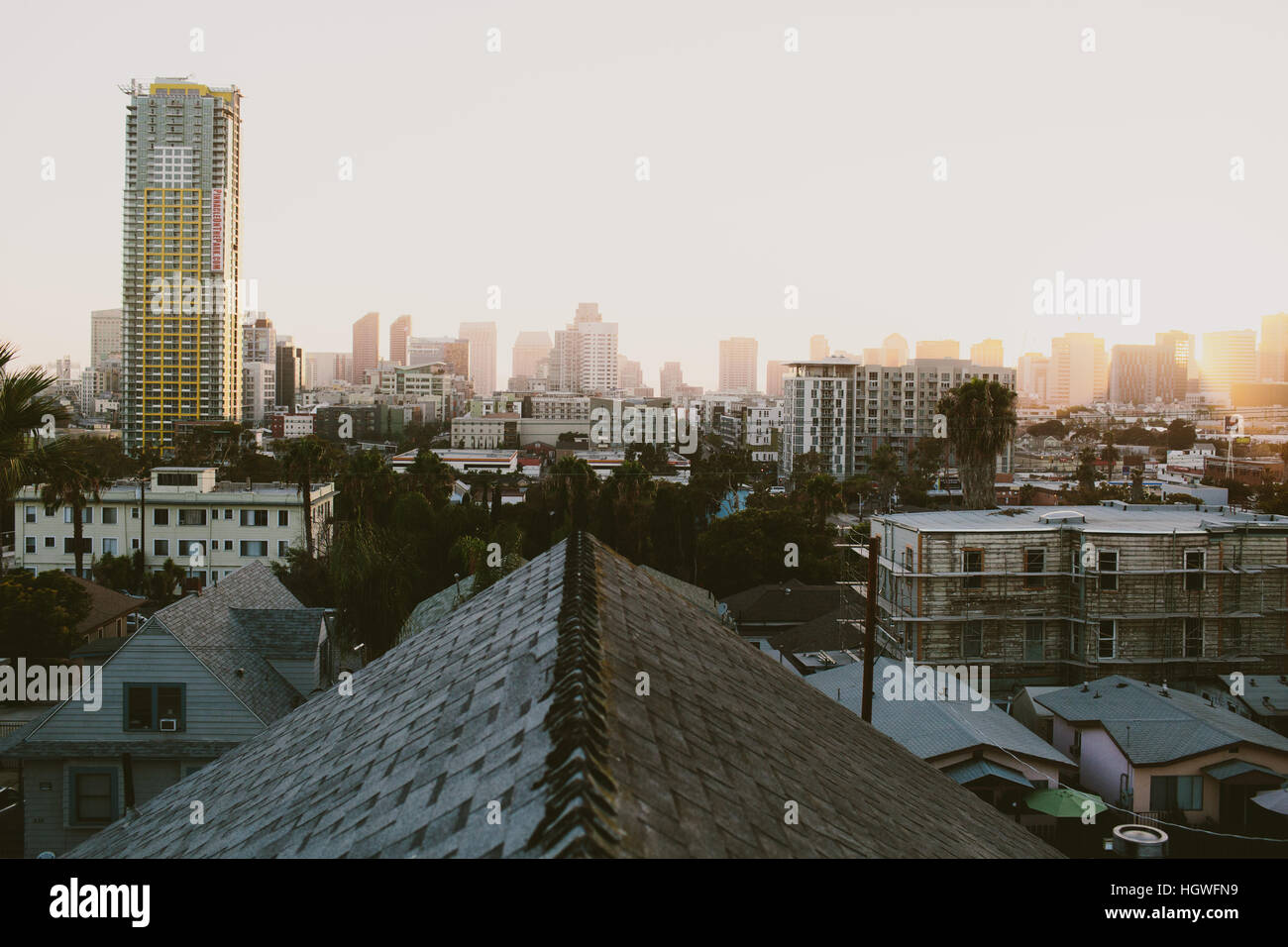 rooftop overlooking city Stock Photo - Alamy