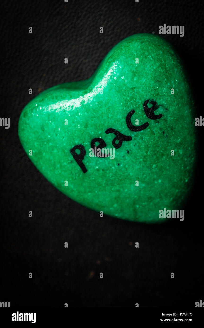 a green - hope - heart Stock Photo - Alamy