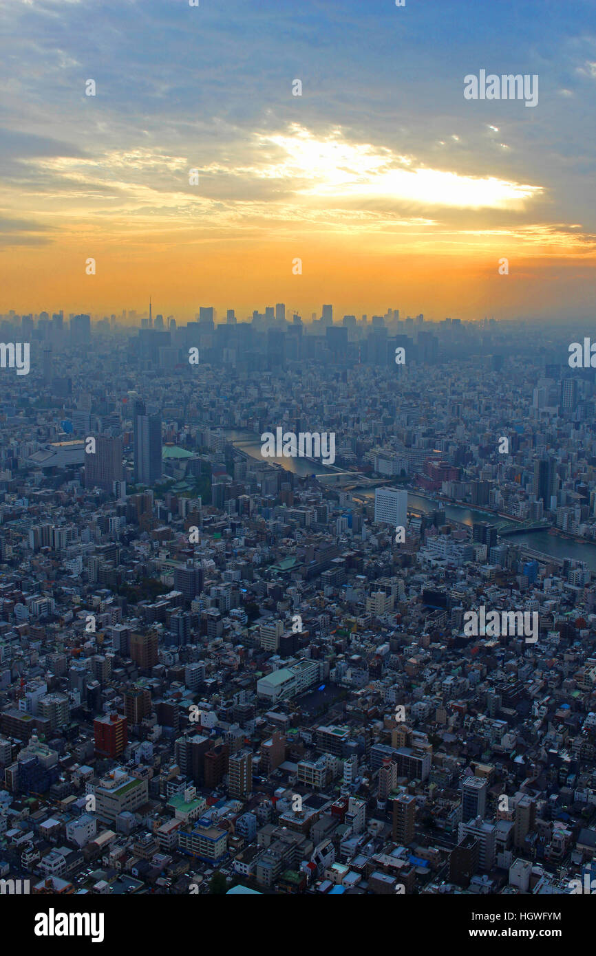 Tokyo tower sunset hi-res stock photography and images - Alamy