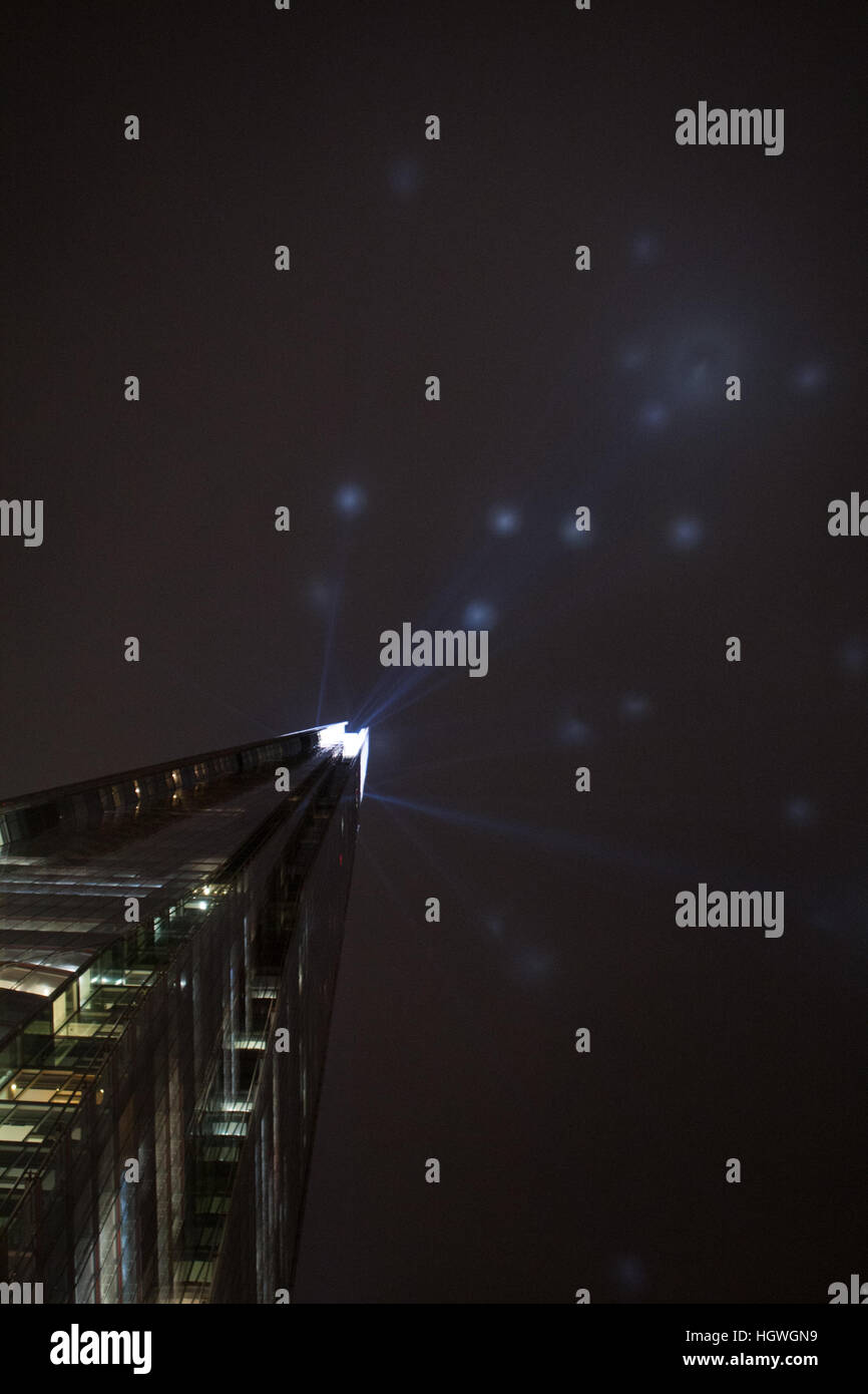 Shard Christmas Lights after the clouds had lifted. Featuring ...