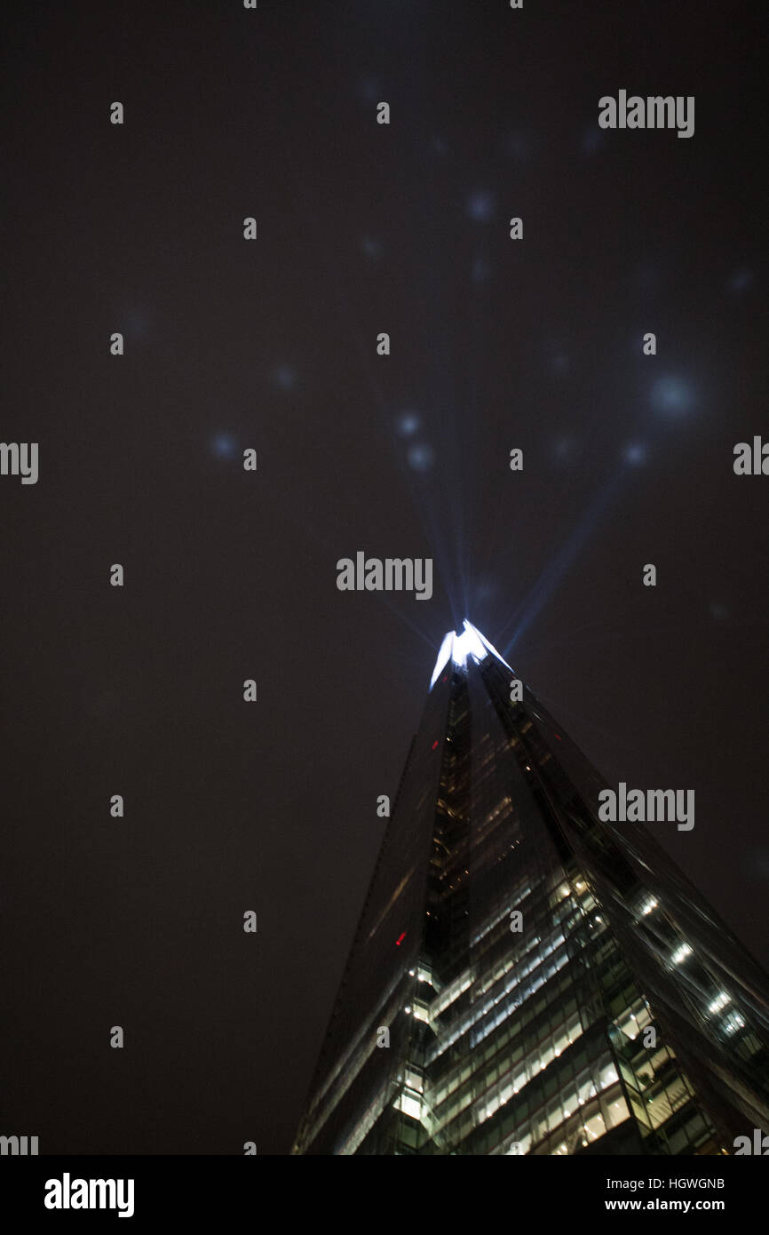 Shard Christmas Lights after the clouds had lifted. Featuring ...