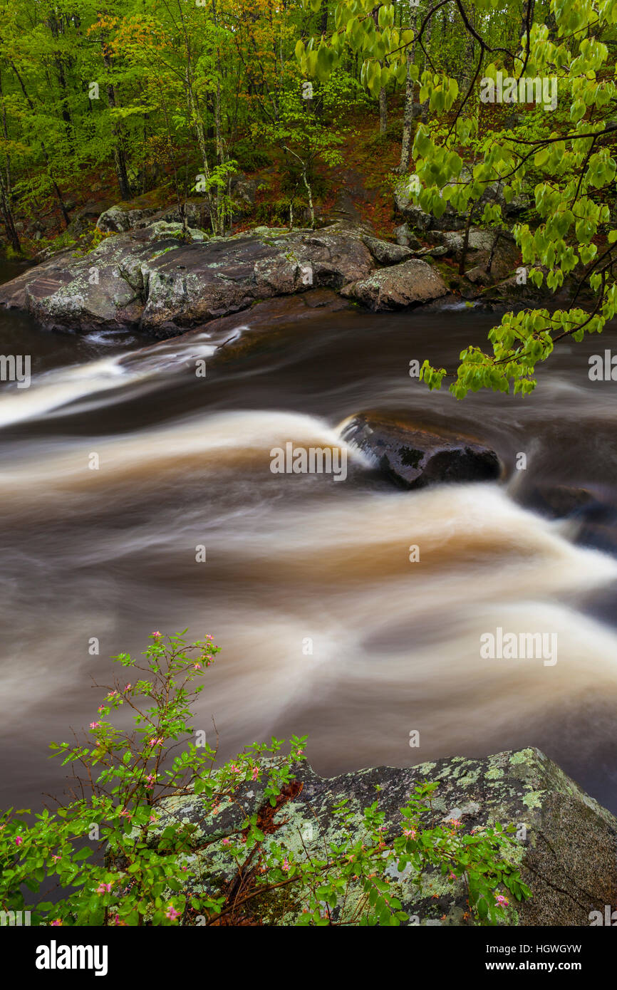 Packers Falls in spring. Lamprey River, Durham, New Hampshire Stock ...