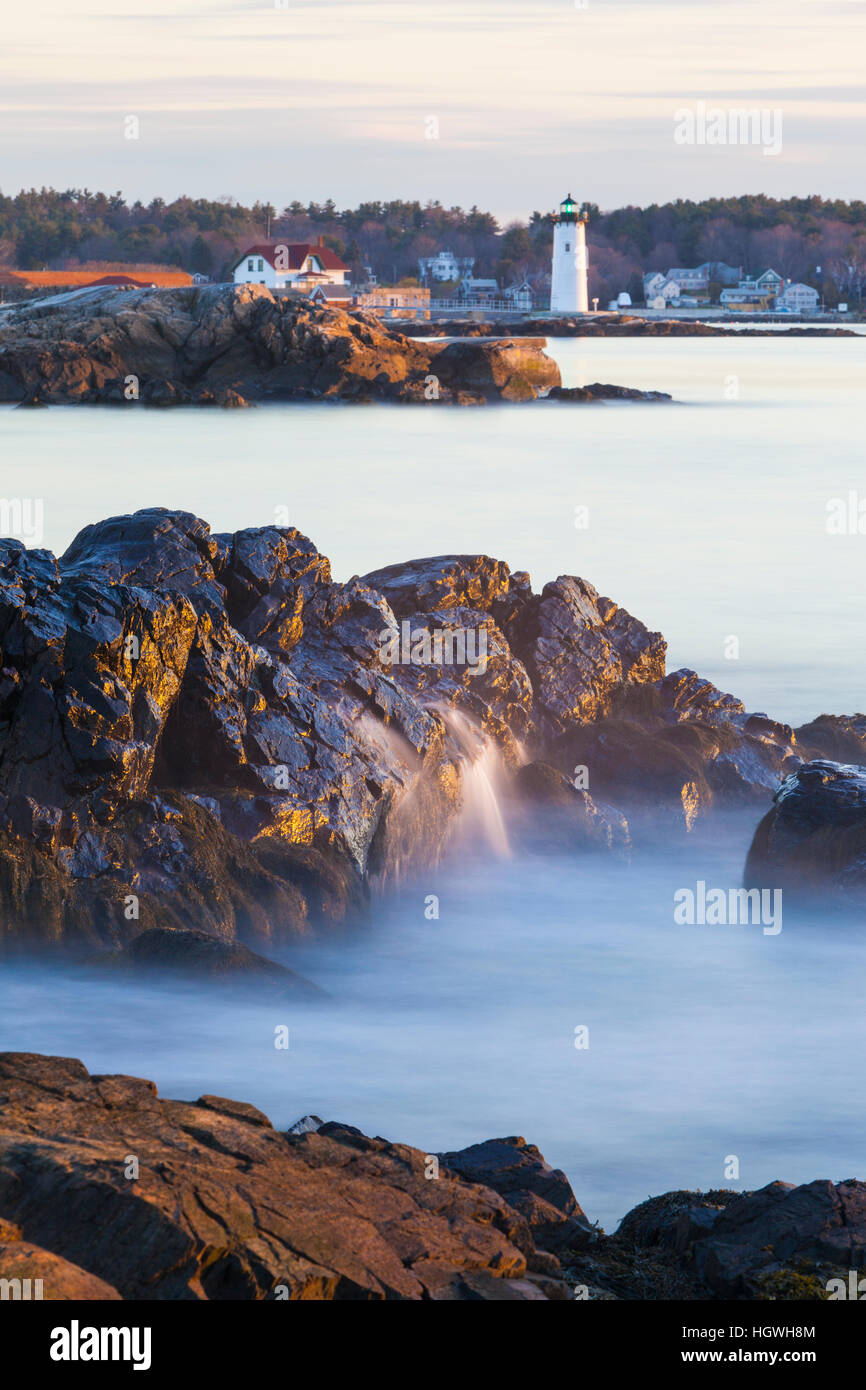 Portsmouth Harbor Lighthouse as seen from Great Island Common in New ...