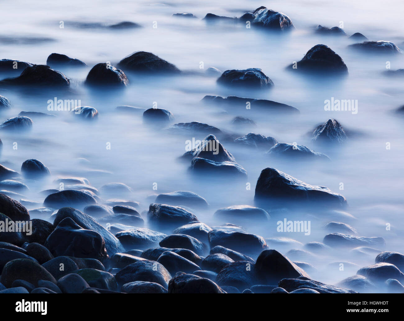 Pre-dawn surf, Rye Harbor State Park, New Hampshire Stock Photo - Alamy