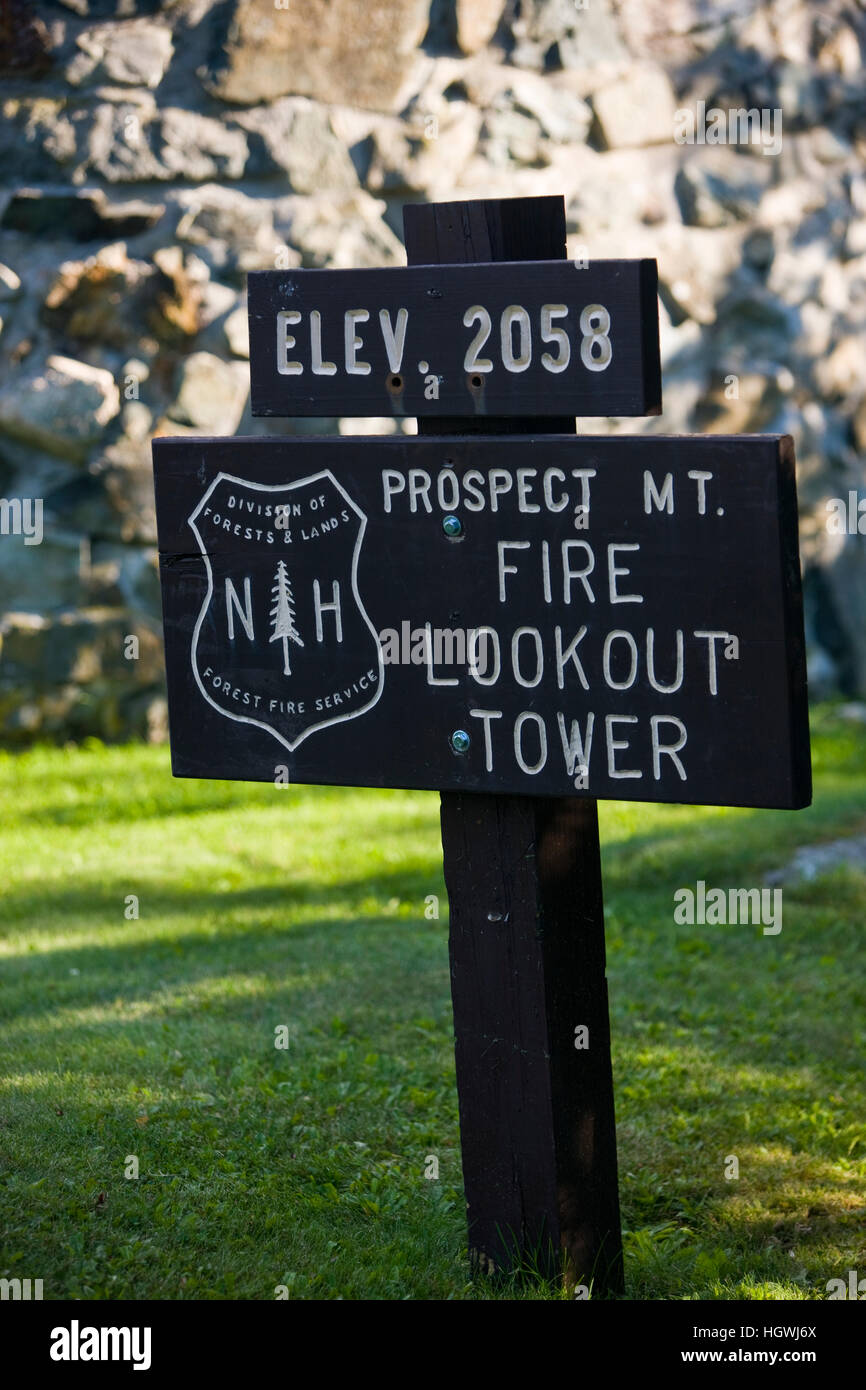 The stone fire tower at the John Wingate Weeks State Historic Site ...