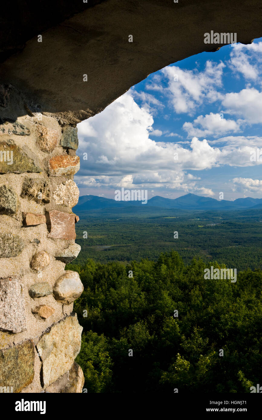 The view from the stone fire tower at the John Wingate Weeks State ...