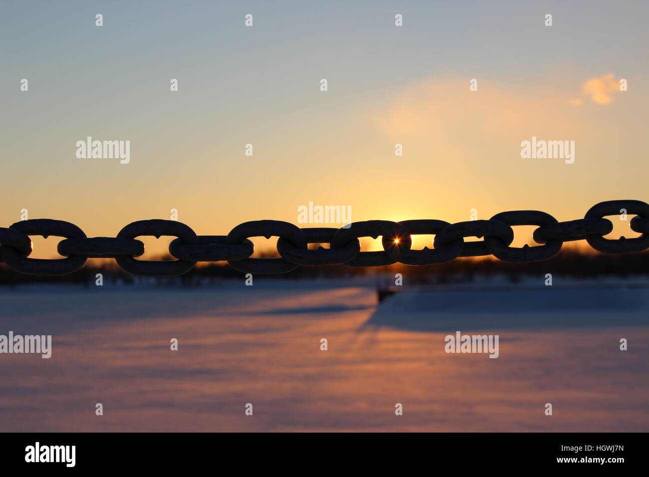 Chain link rail hi-res stock photography and images - Alamy