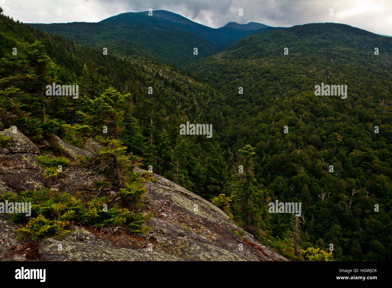 View of Mount Madison from Dome Rock in New Hampshire's White Mountain ...