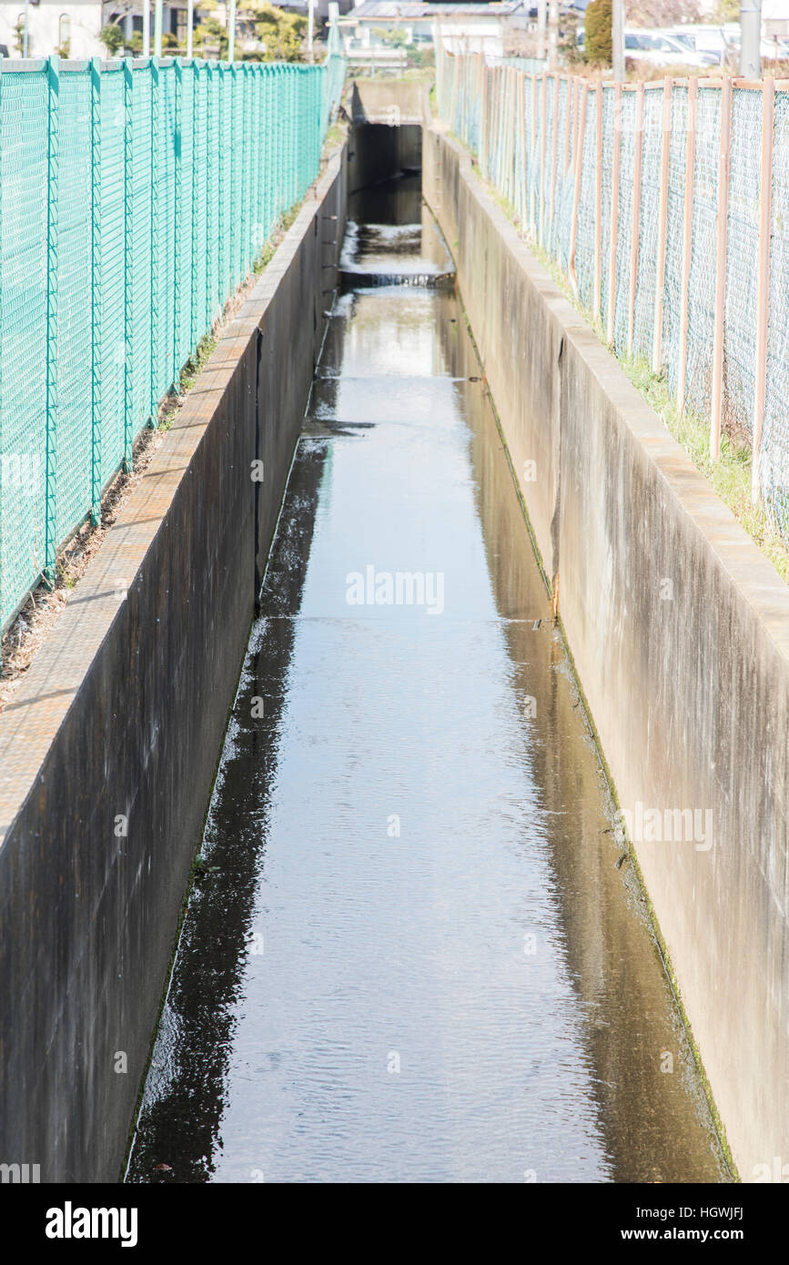 Concrete protected canal hi-res stock photography and images - Alamy
