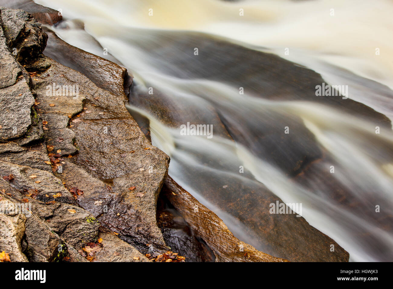 Lower Falls of the Ammonoosuc River in Twin Mountain, New Hampshire ...