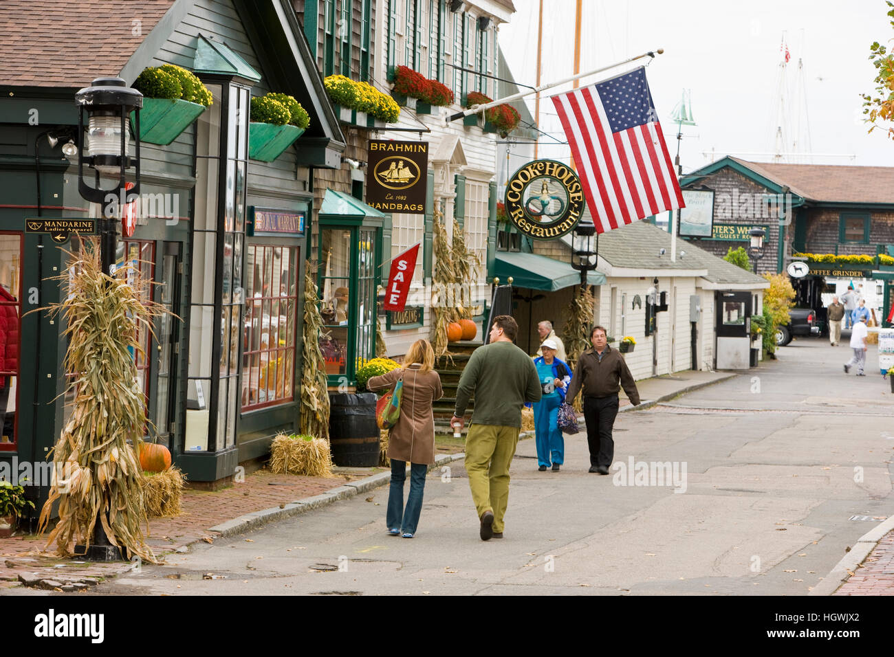Street scene, Newport, Rhode Island Stock Photo - Alamy
