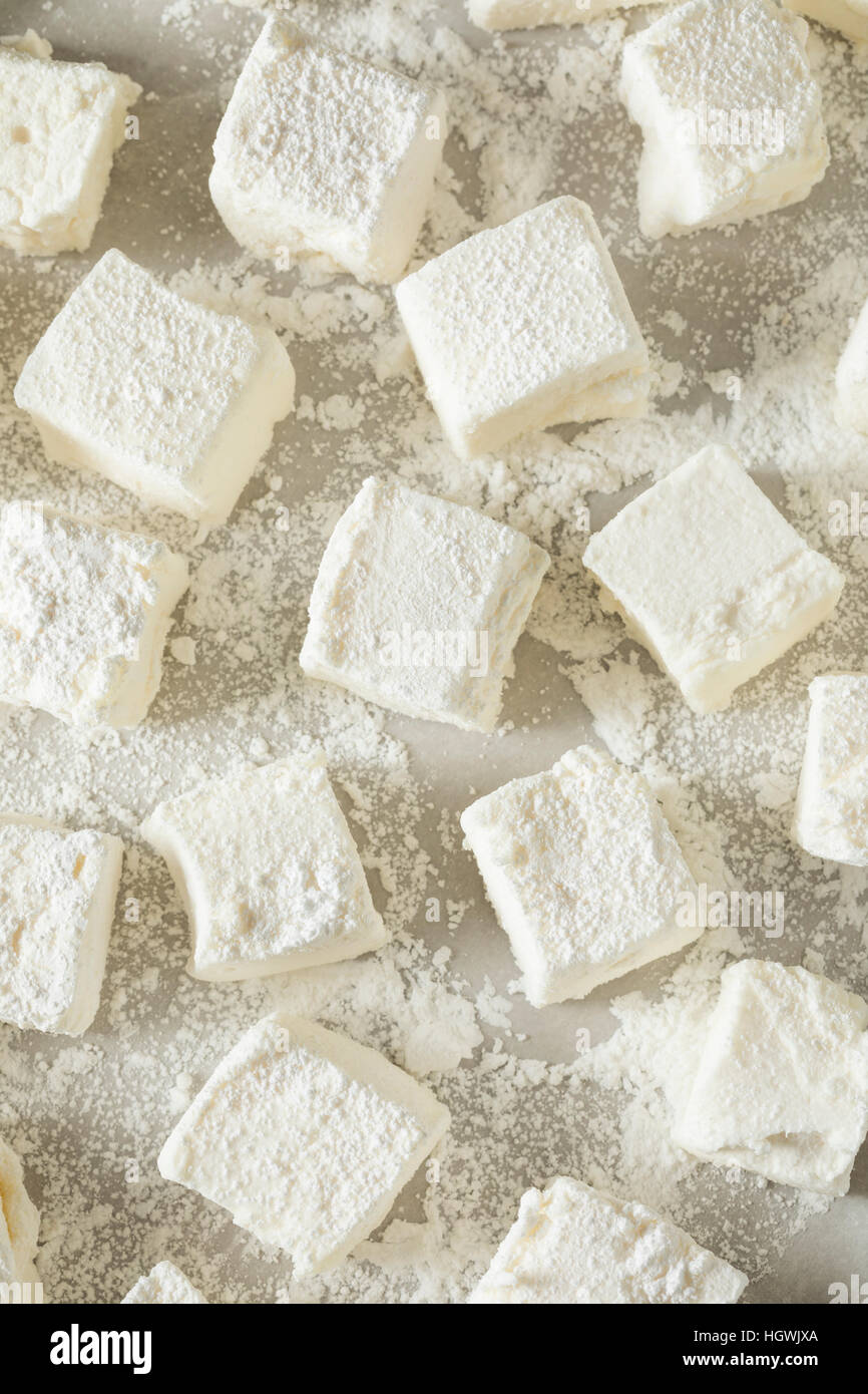 Homemade Sweet Square Marshmallows Ready to Eat Stock Photo - Alamy