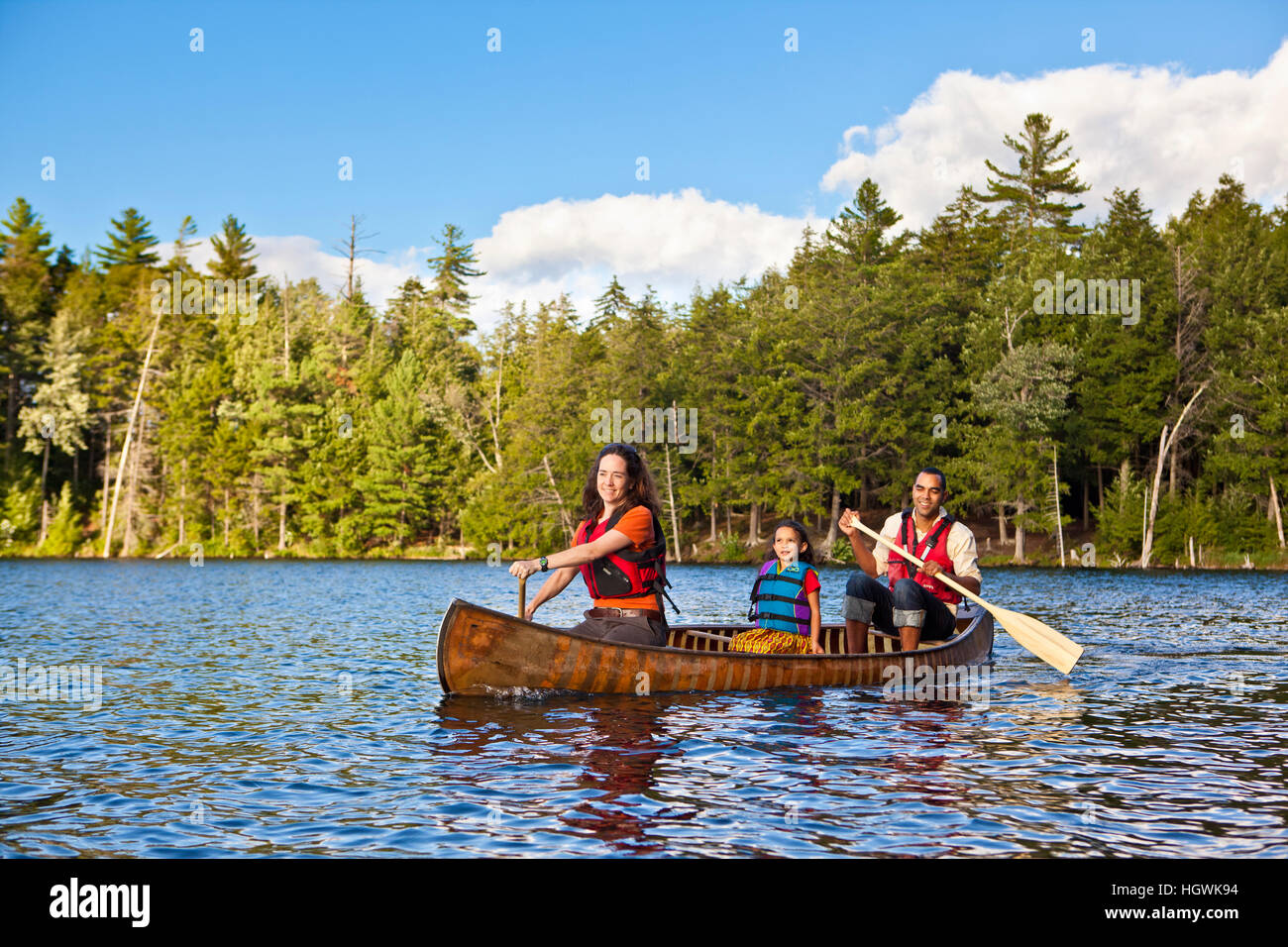 Girl canoe hi-res stock photography and images - Alamy