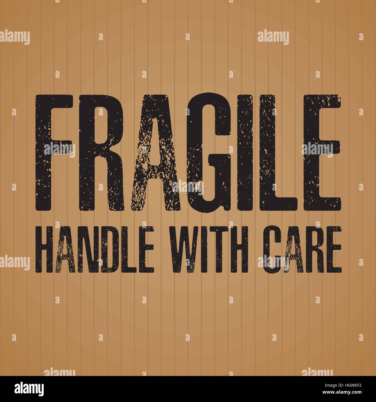 Black fragile symbol on cardboard hi-res stock photography and images ...