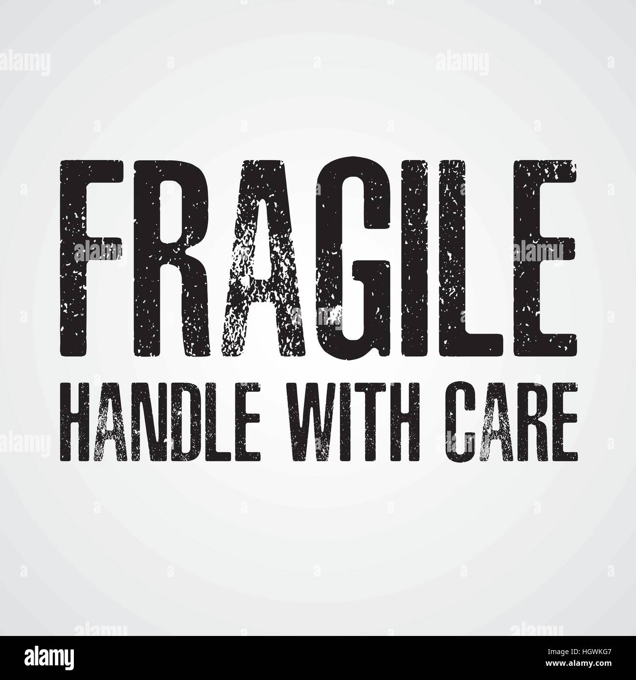Fragile Black text on White and Grey background Stock Vector Image ...