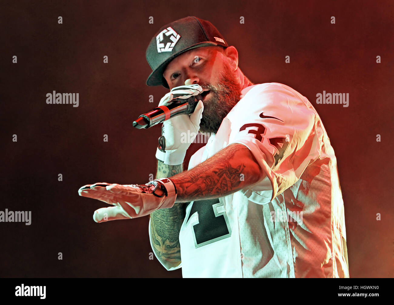 Limp Bizkit performing at Manchester Arena Featuring: Limp Bizkit, Fred ...