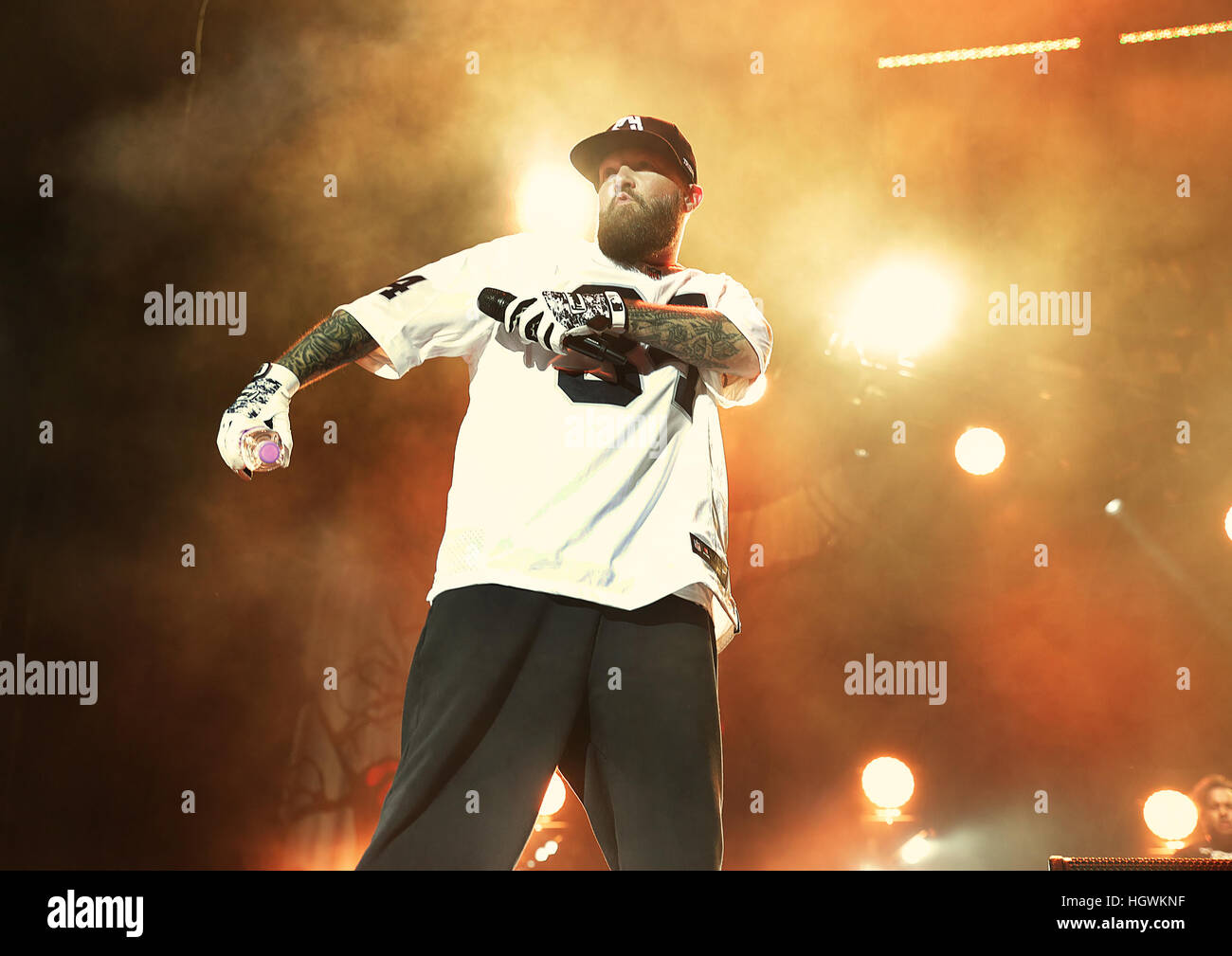 Limp Bizkit performing at Manchester Arena Featuring: Limp Bizkit, Fred ...