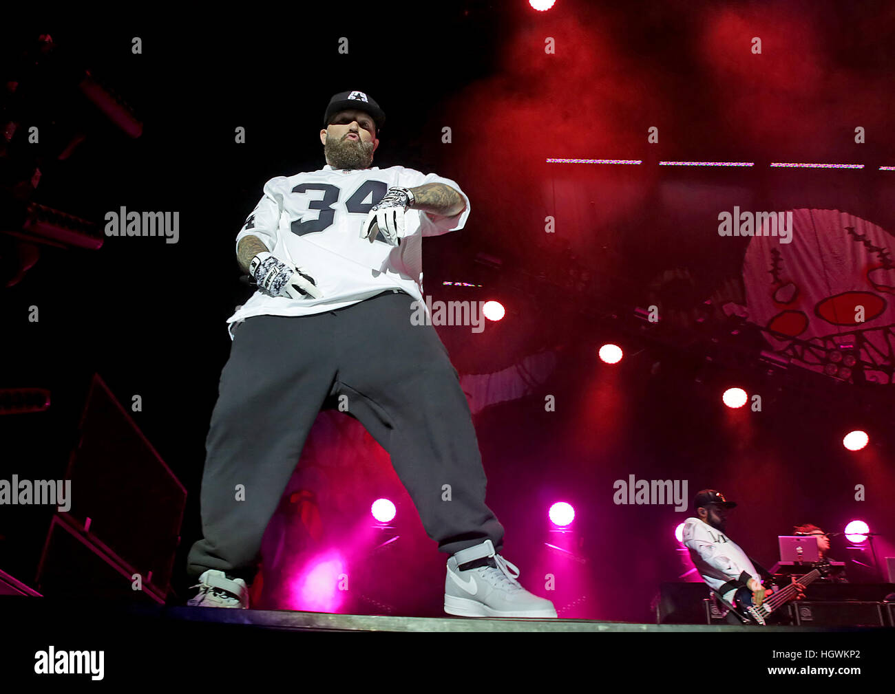 Limp Bizkit performing at Manchester Arena Featuring: Limp Bizkit, Fred ...