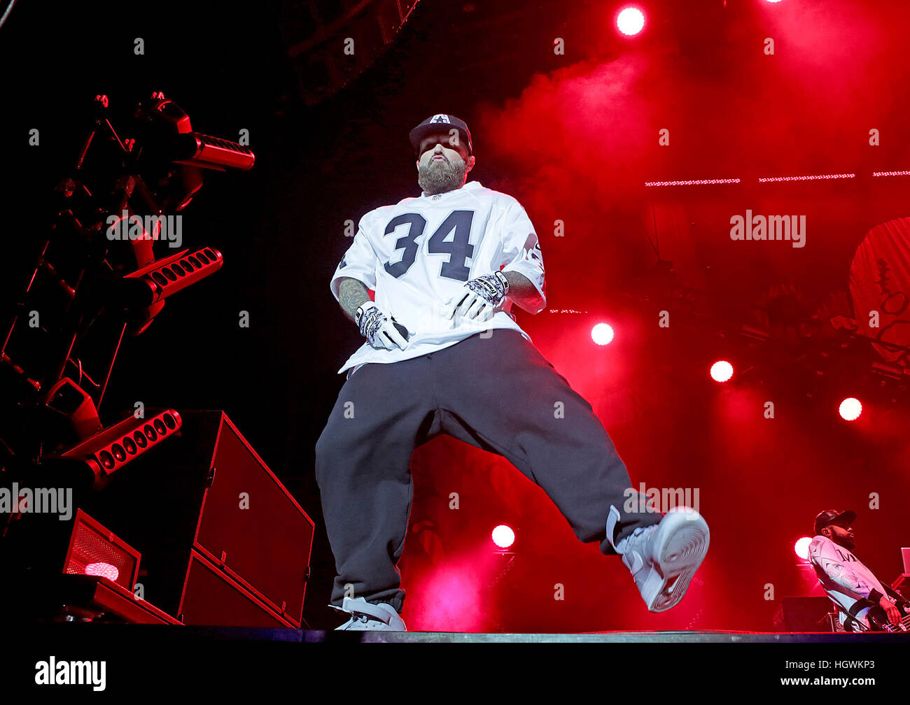 Limp Bizkit performing at Manchester Arena Featuring: Limp Bizkit, Fred ...