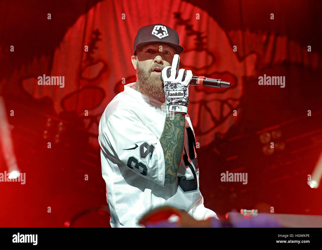 Limp Bizkit performing at Manchester Arena Featuring: Limp Bizkit, Fred ...