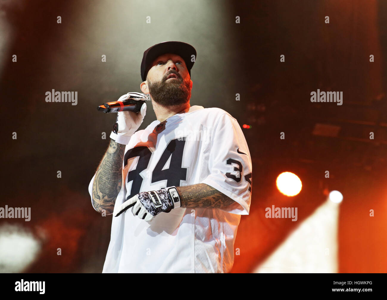 Limp Bizkit performing at Manchester Arena Featuring: Limp Bizkit, Fred ...