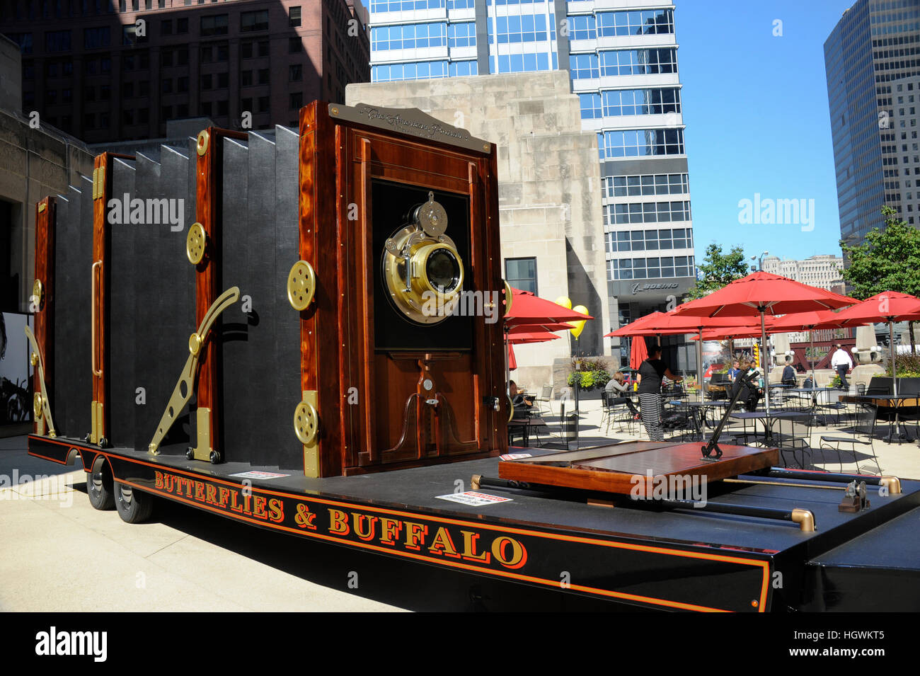 Largest film camera in the world. The Butterflies and Buffalo exhibit ...