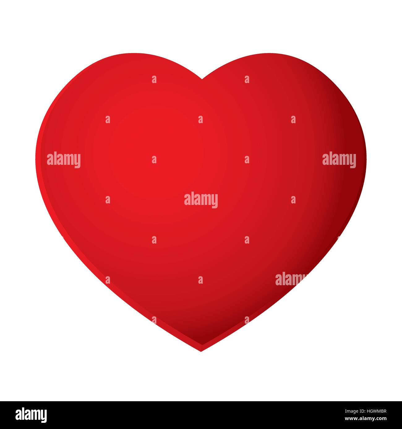 Red heart isolated Stock Vector Images - Alamy