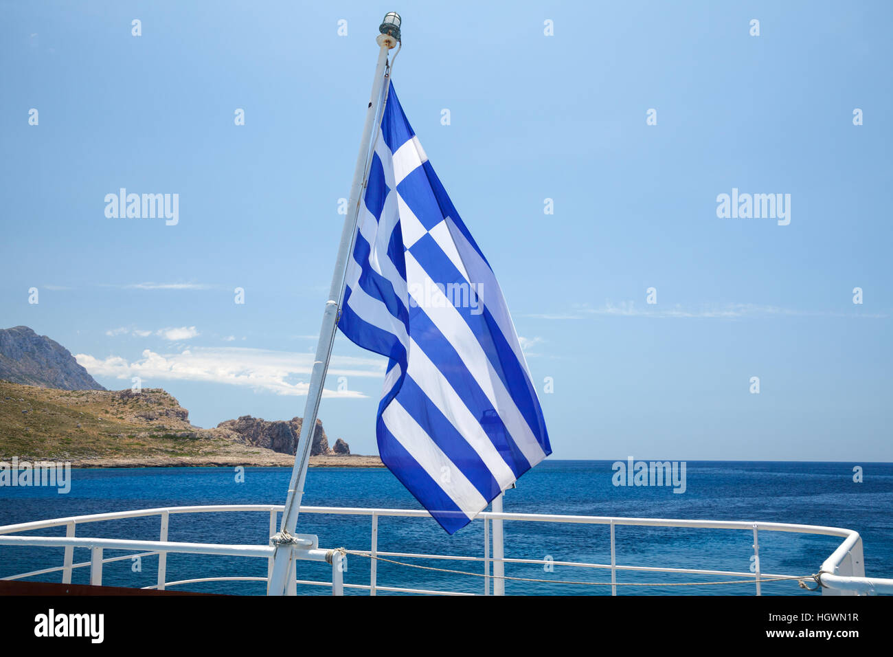 Ensign of greece hi-res stock photography and images - Alamy