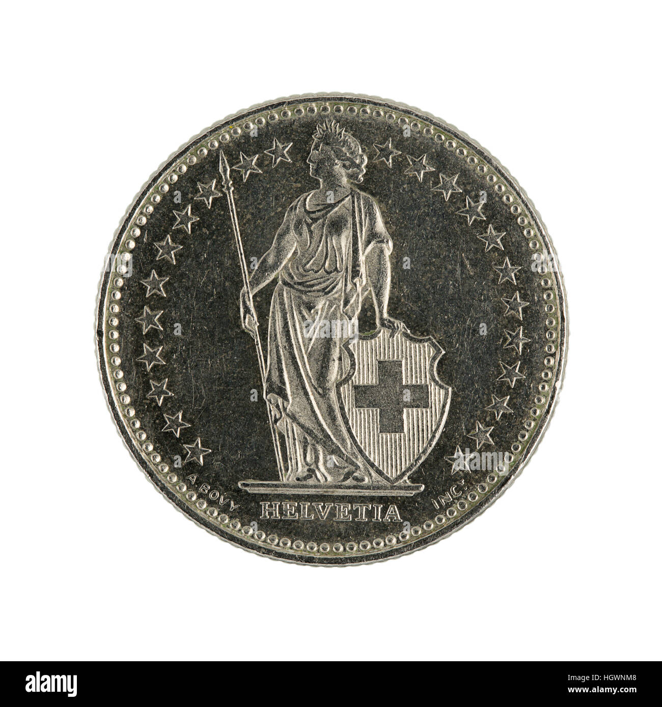 Swiss franc coin hi-res stock photography and images - Alamy