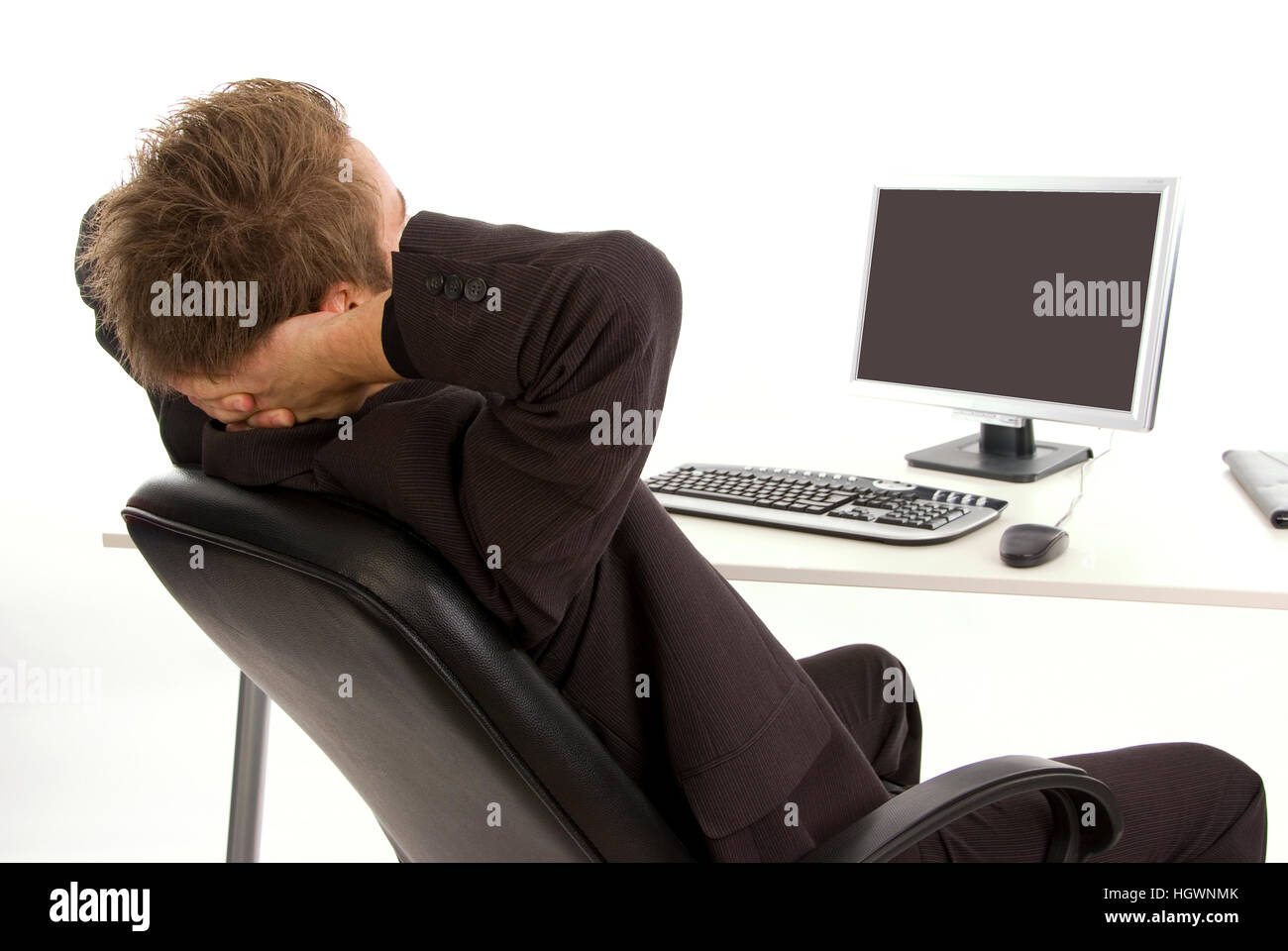 Work break in office Stock Photo - Alamy