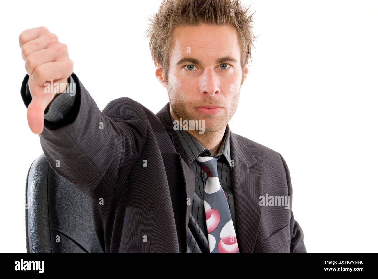 Dissatisfied business man Stock Photo - Alamy