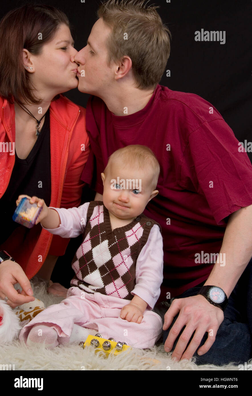 Parents with child Stock Photo - Alamy
