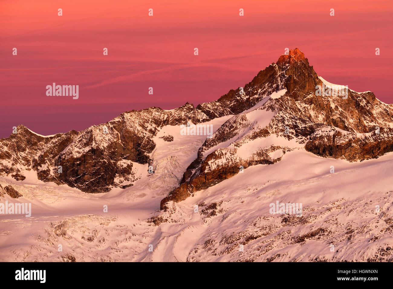 Zinalrothorn panorama hi-res stock photography and images - Alamy