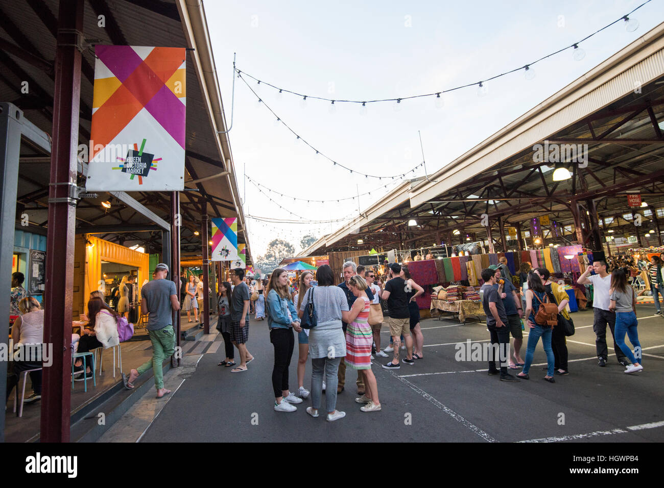 Queen victoria market crafts hi-res stock photography and images - Alamy