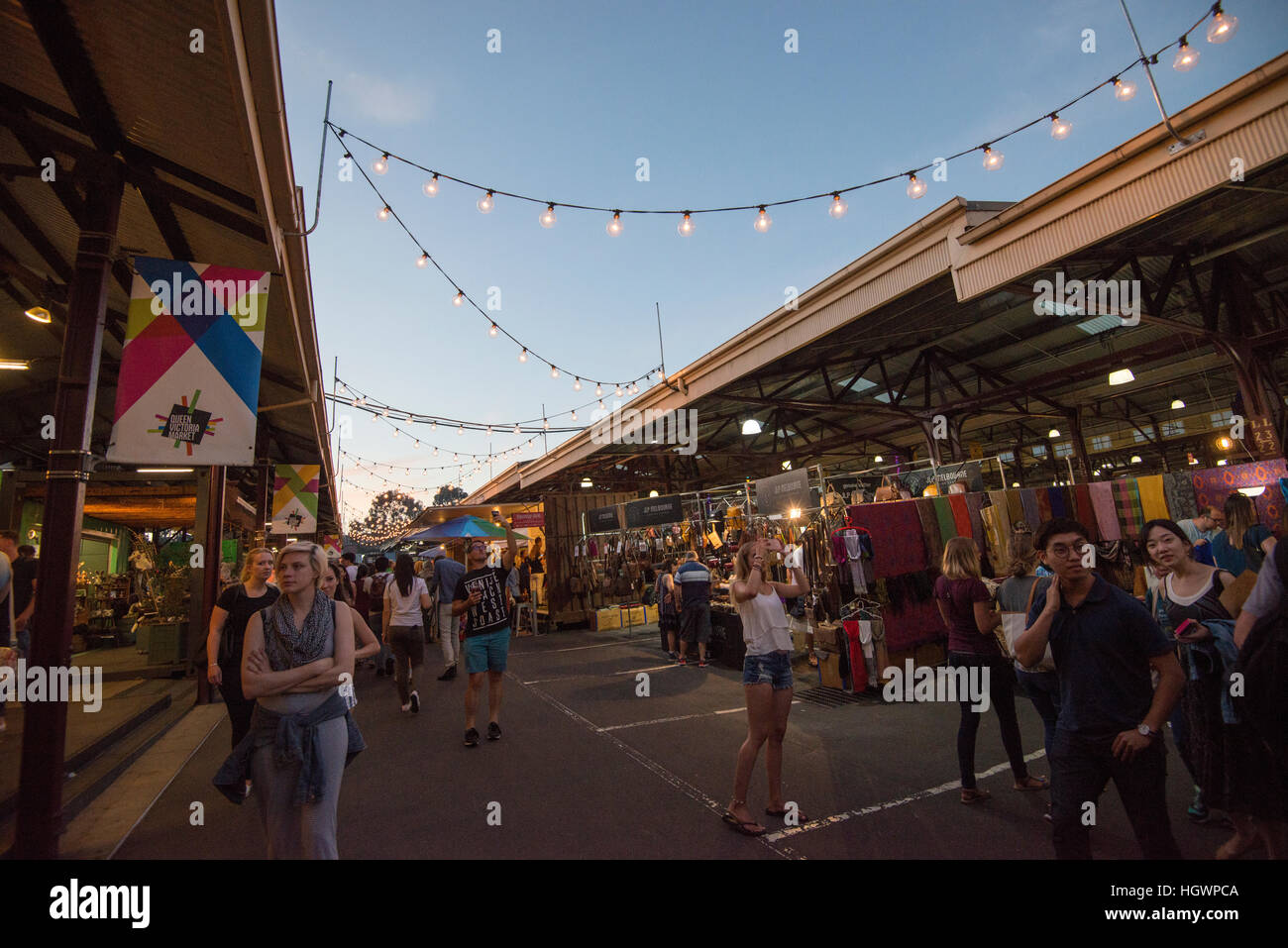 Queen victoria market crafts hi-res stock photography and images - Alamy