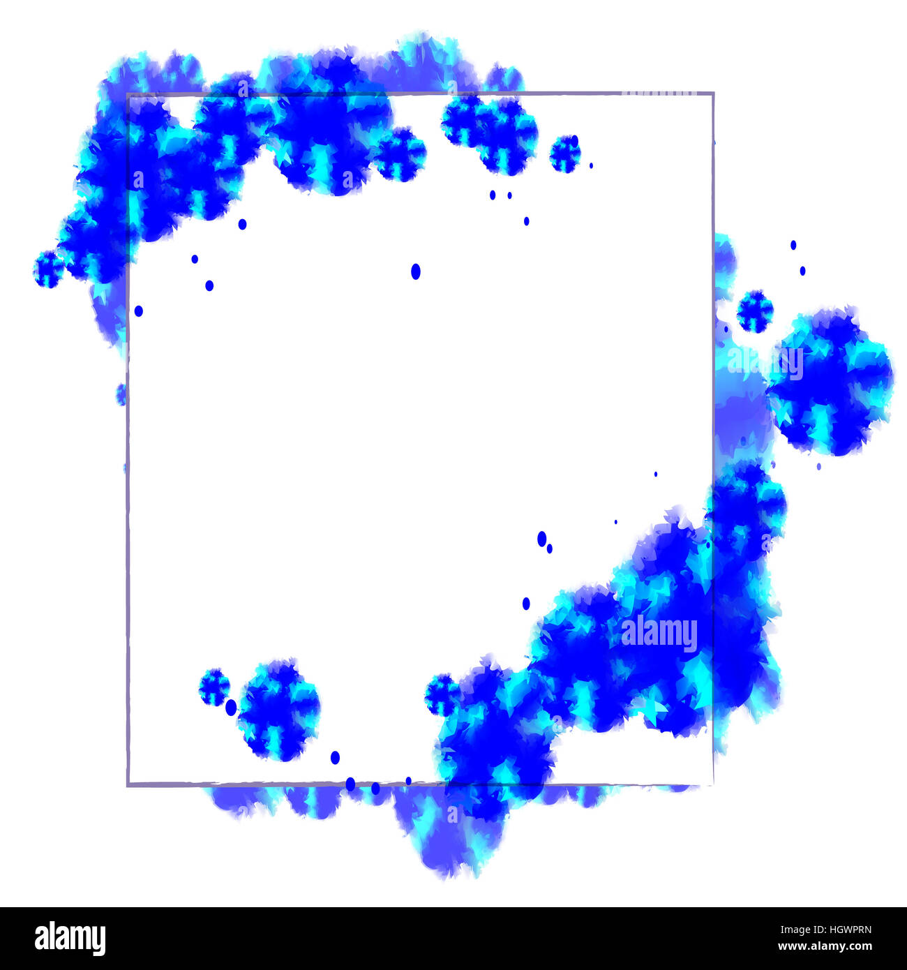 abstract background with blue patches in the frame Stock Photo - Alamy