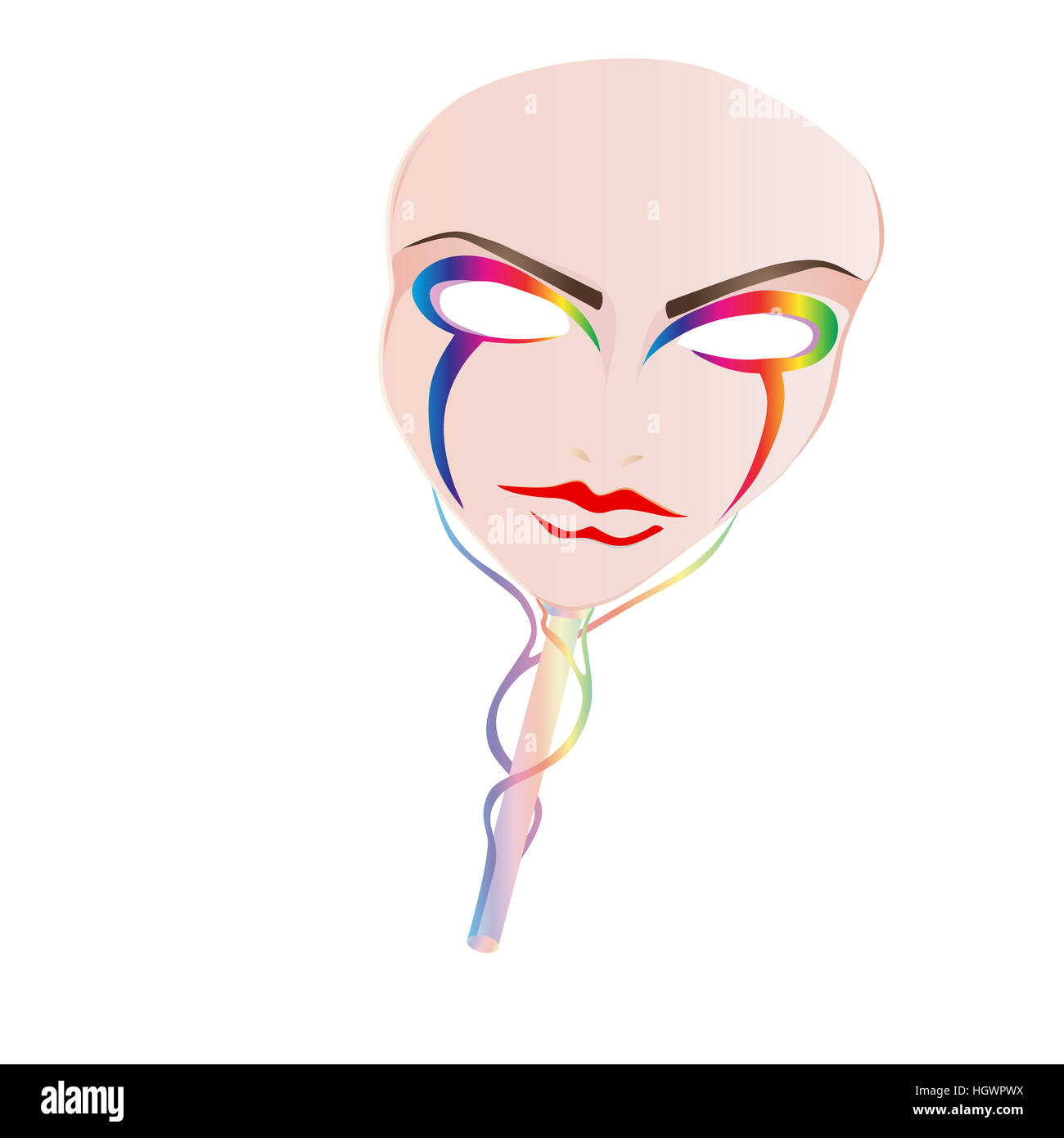 Masquerade masks illustration hi-res stock photography and images - Alamy