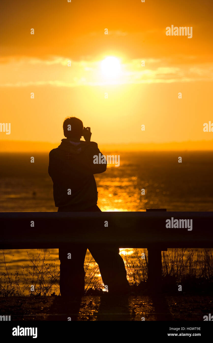 Photographing the sunset over the Black Hall River in Old Lyme ...
