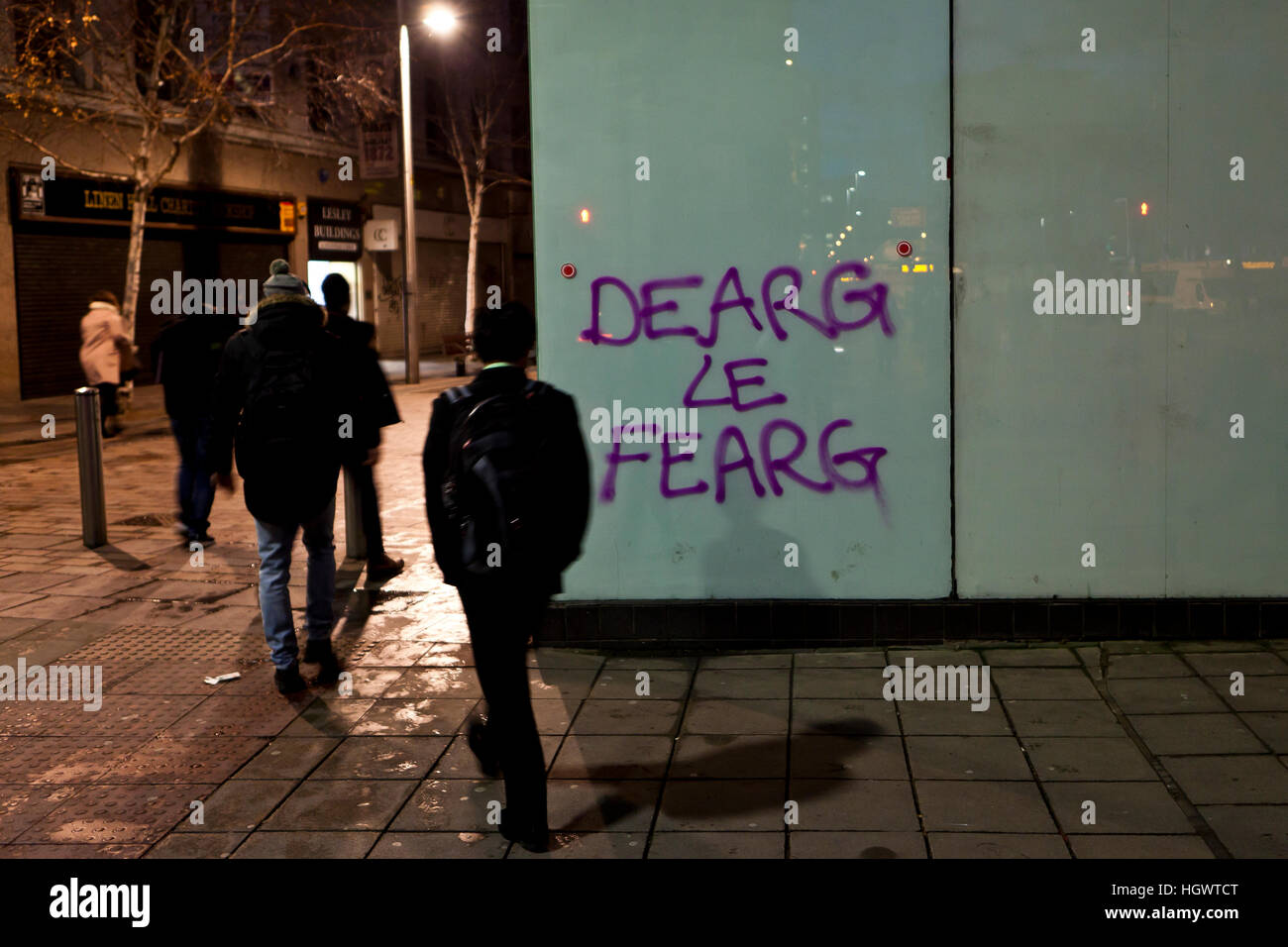 Irish language graffiti hi-res stock photography and images - Alamy