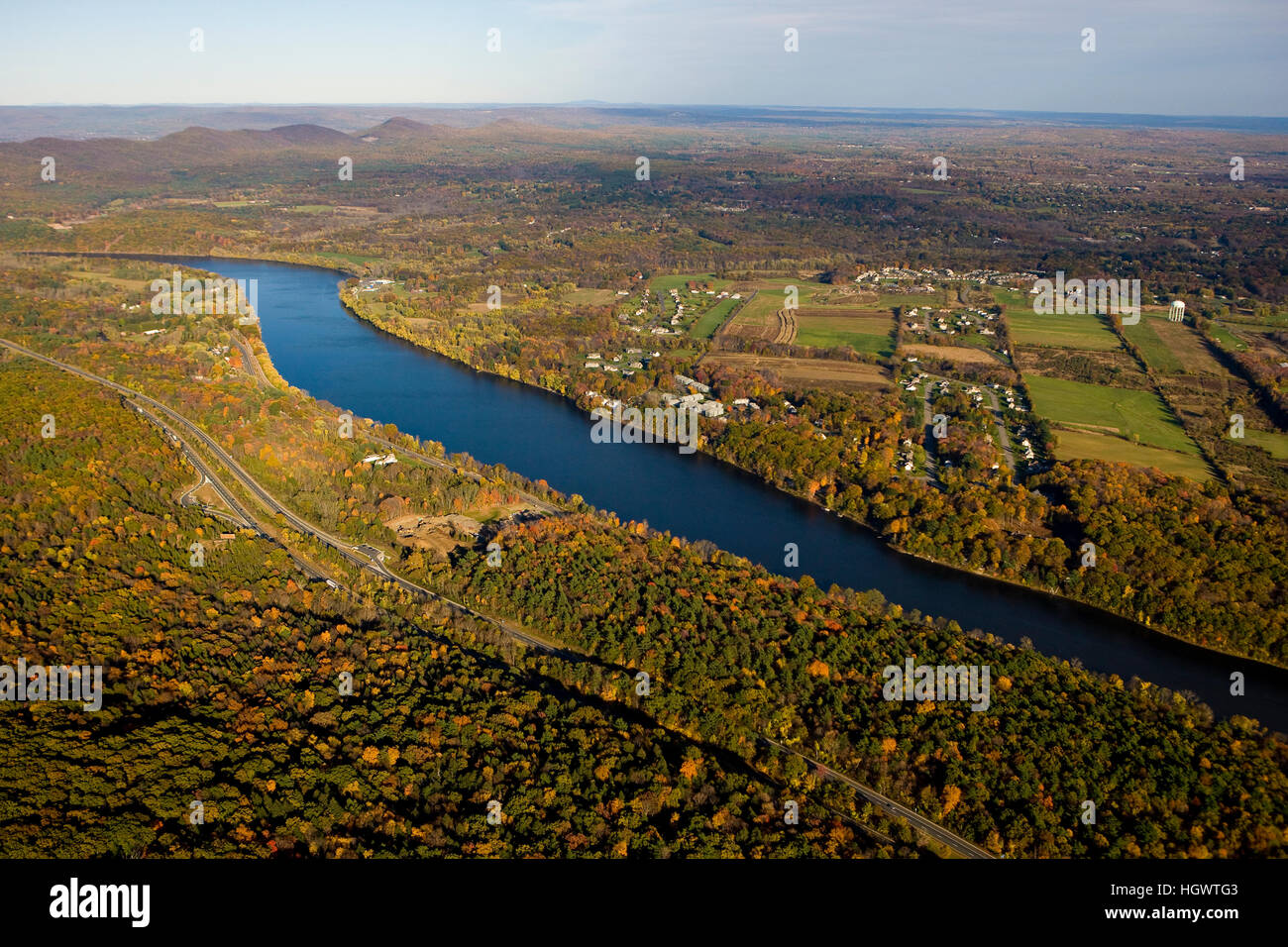 The Connecticut River in Holyoke and South Hadley, Massachusetts ...