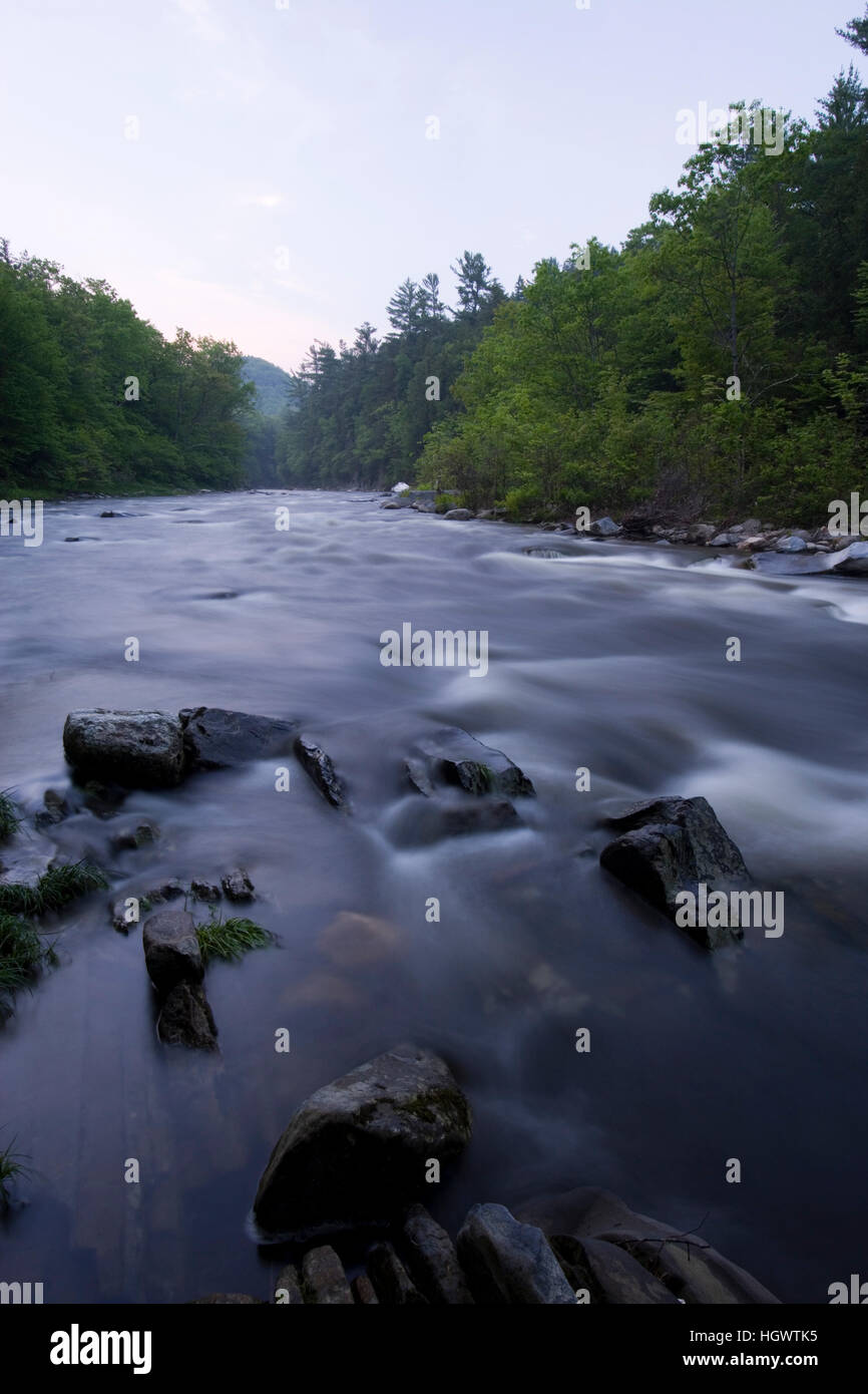 West Branch of the Westfield River in Chesterfield, Massachusetts. Just ...