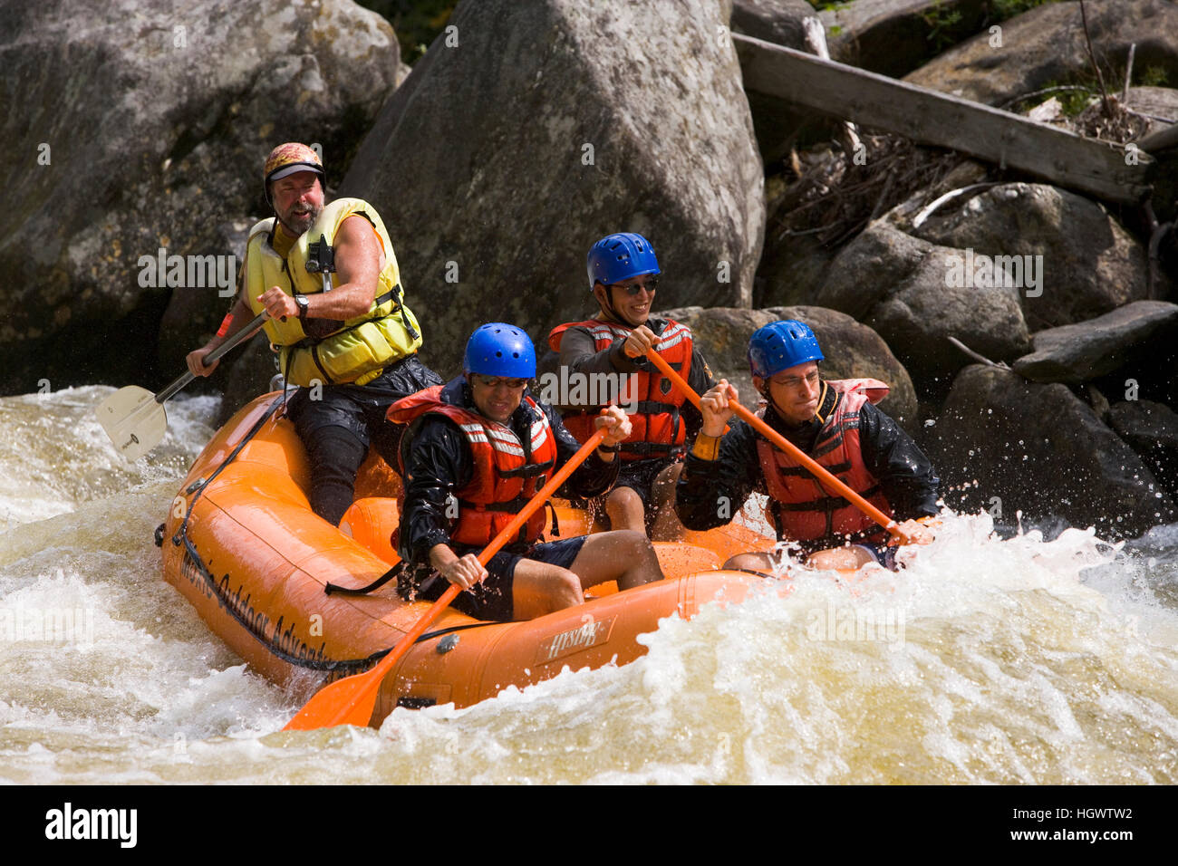 Whitewater rafting Dragon's Tooth rapid on the Deerfield River in Rowe ...