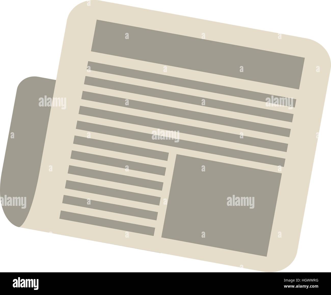 newspaper letter news daily vector illustration eps 10 Stock Vector ...