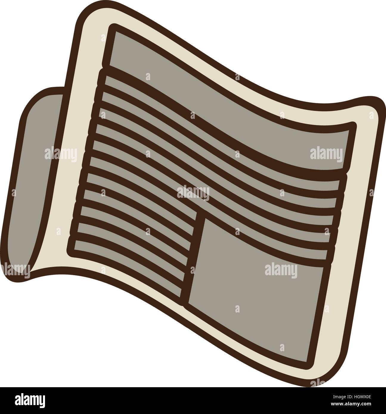 cartoon newspaper letter news daily vector illustration eps 10 Stock ...