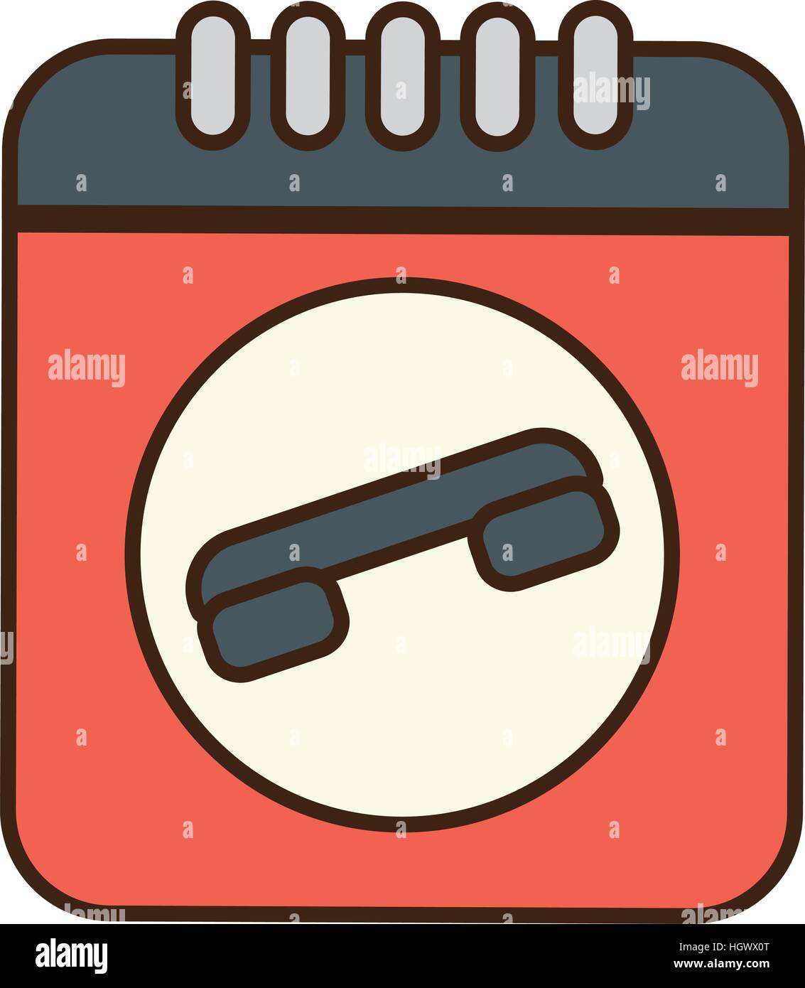 cartoon notepad directory contacts telephone vector illustration eps 10 ...