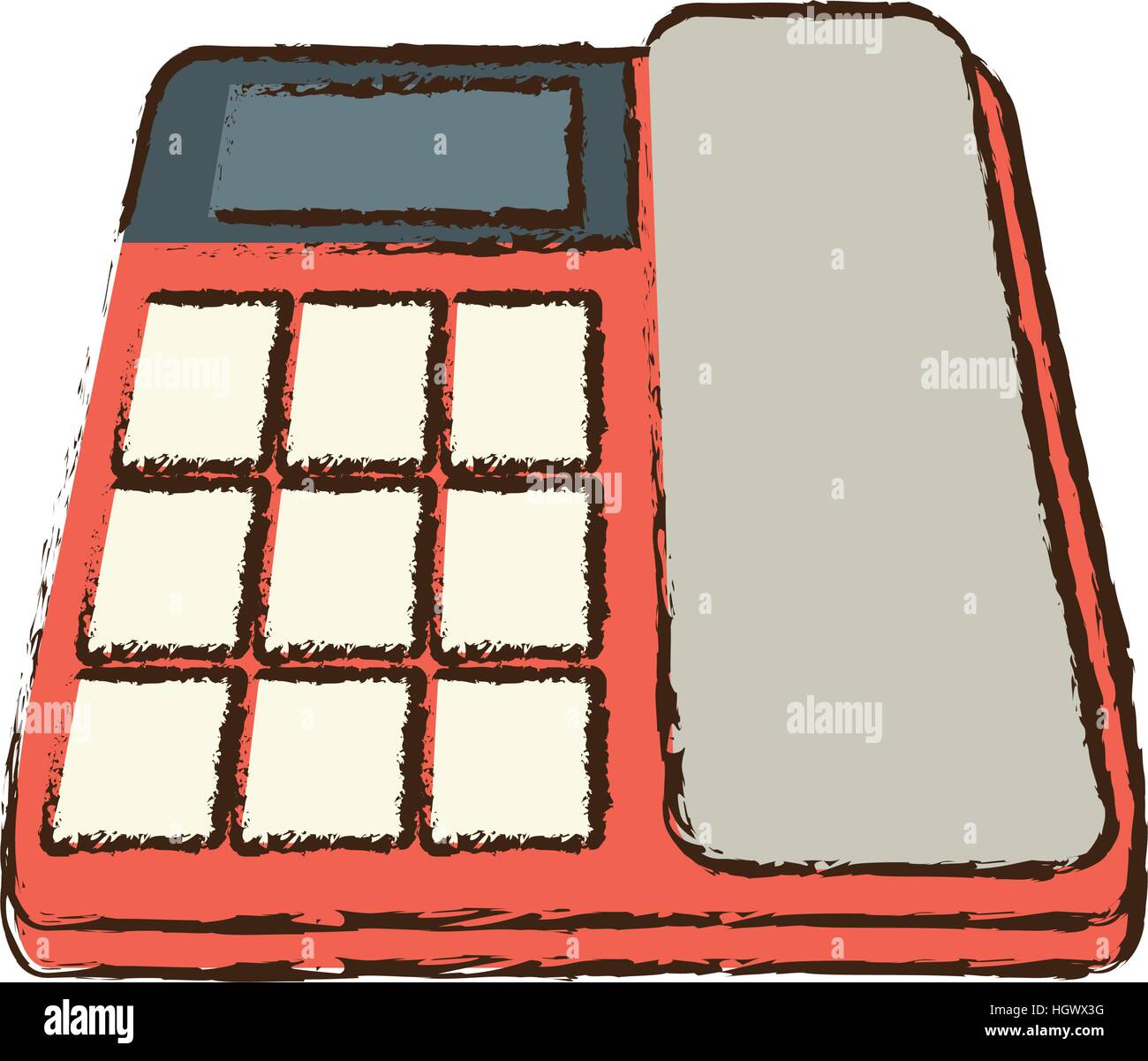 red telephone communication talk conversation office sketch vector ...