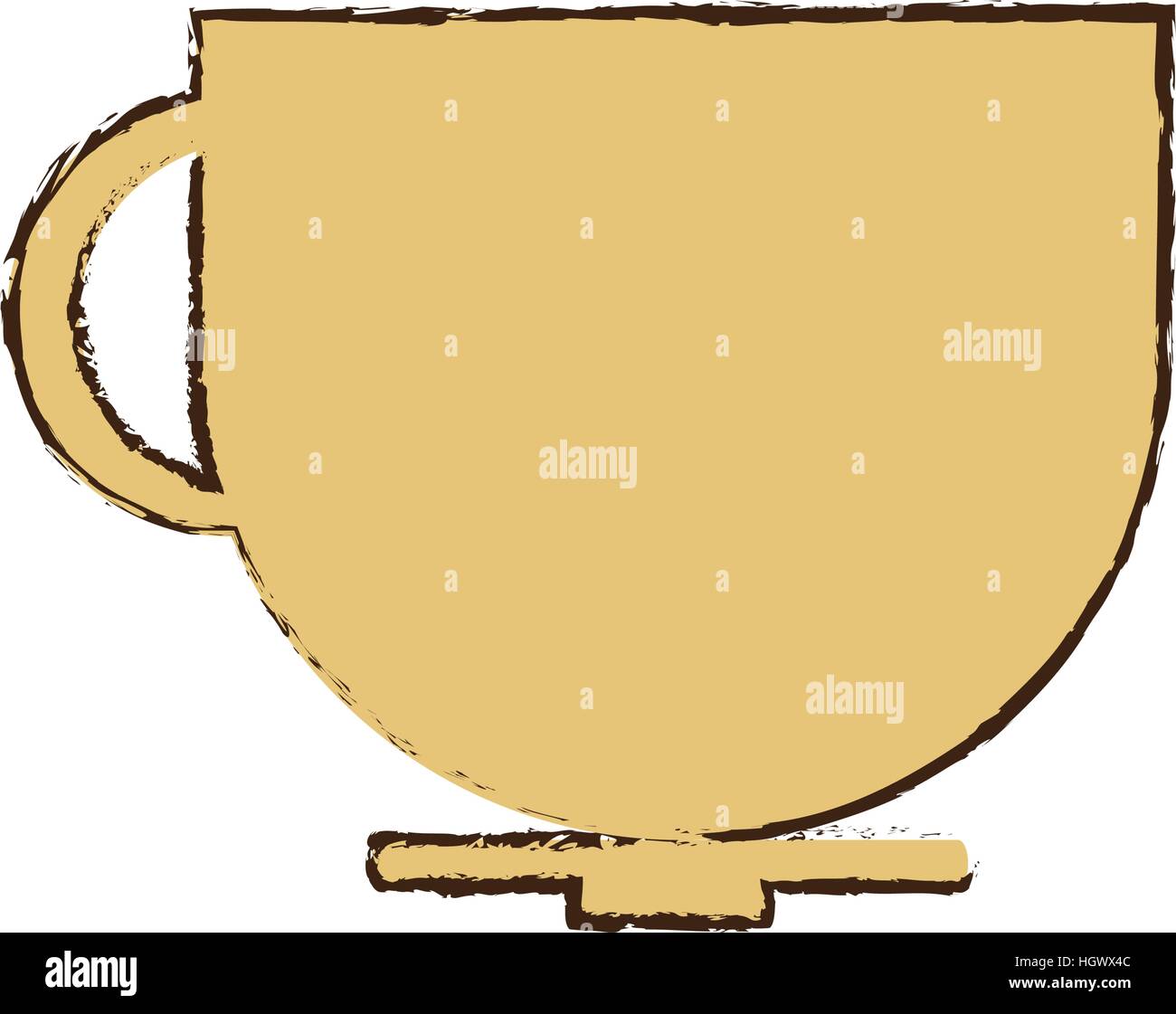 cup coffee tea chocolate hot sketch vector illustration eps 10 Stock ...